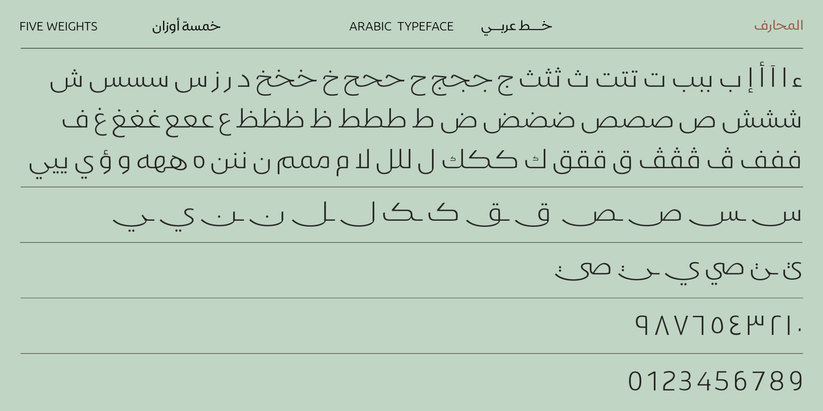 Gamila Arabic typeface – خط جميلة ارابيك - iwantype