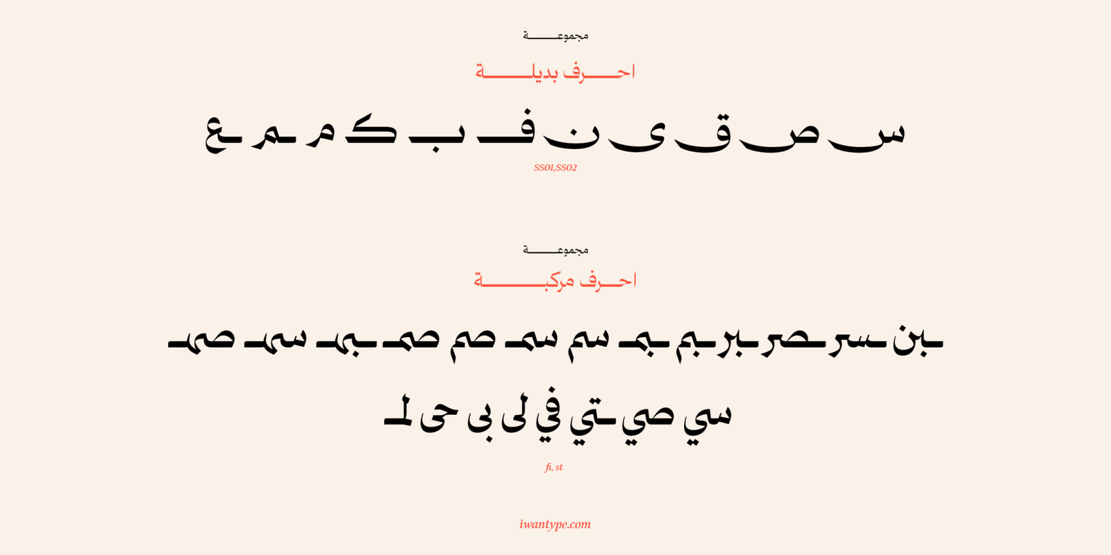 Rawasi Display Typeface – خط رواسي للعناوين - iwantype