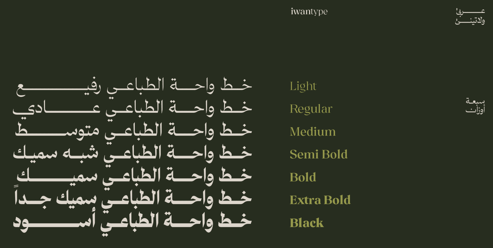 خط واحة الطباعي – waha typeface – خط نسخ - iwantype